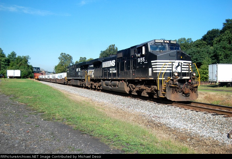 NS 9155 leads this eastbound at the PRRHS Site